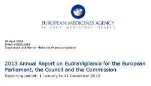 EMA-EudraVigilance -2013-report - Eureka Info Med